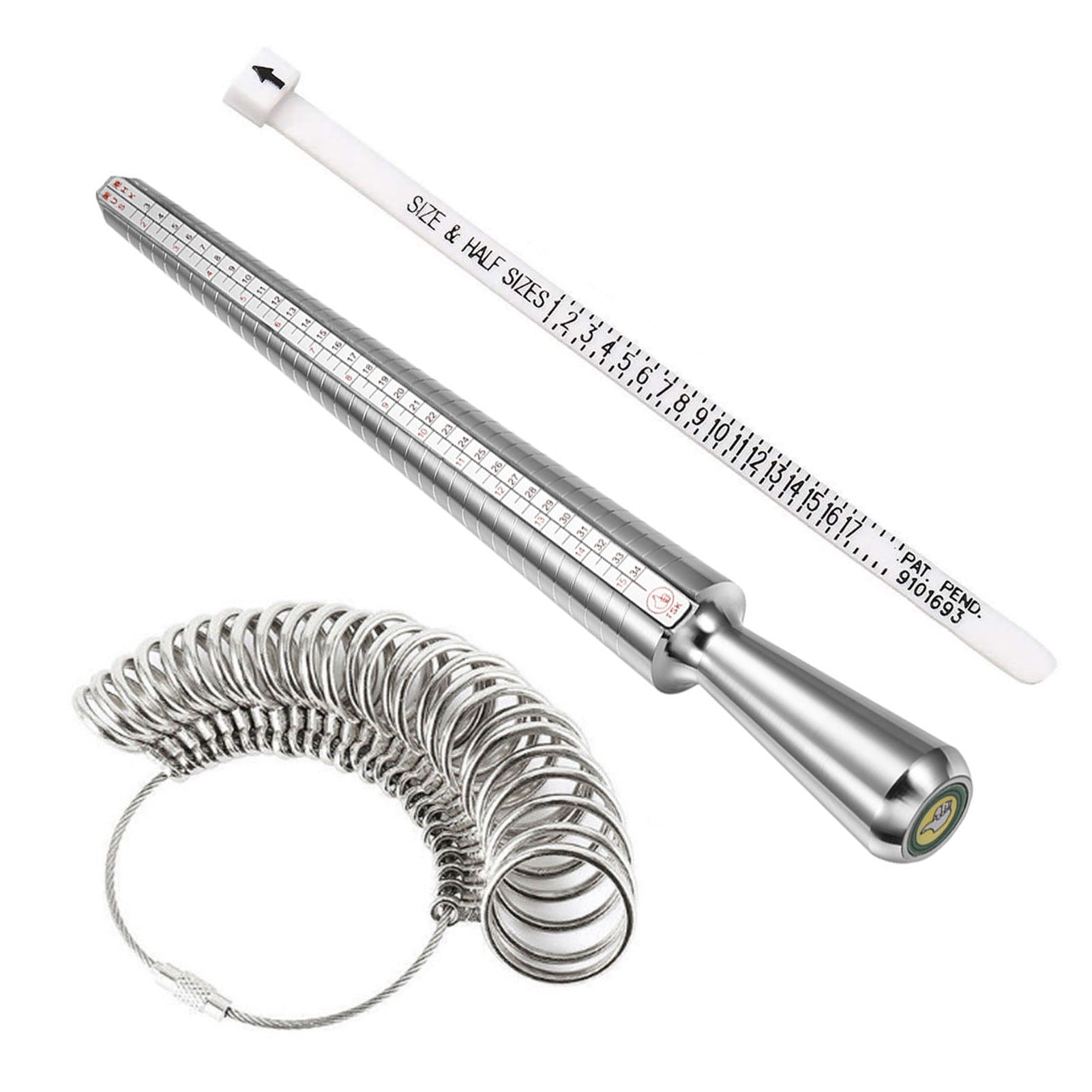 Ring Sizer Measuring Tool Set Easy Jewelry Sizing Solution US UK Size ...