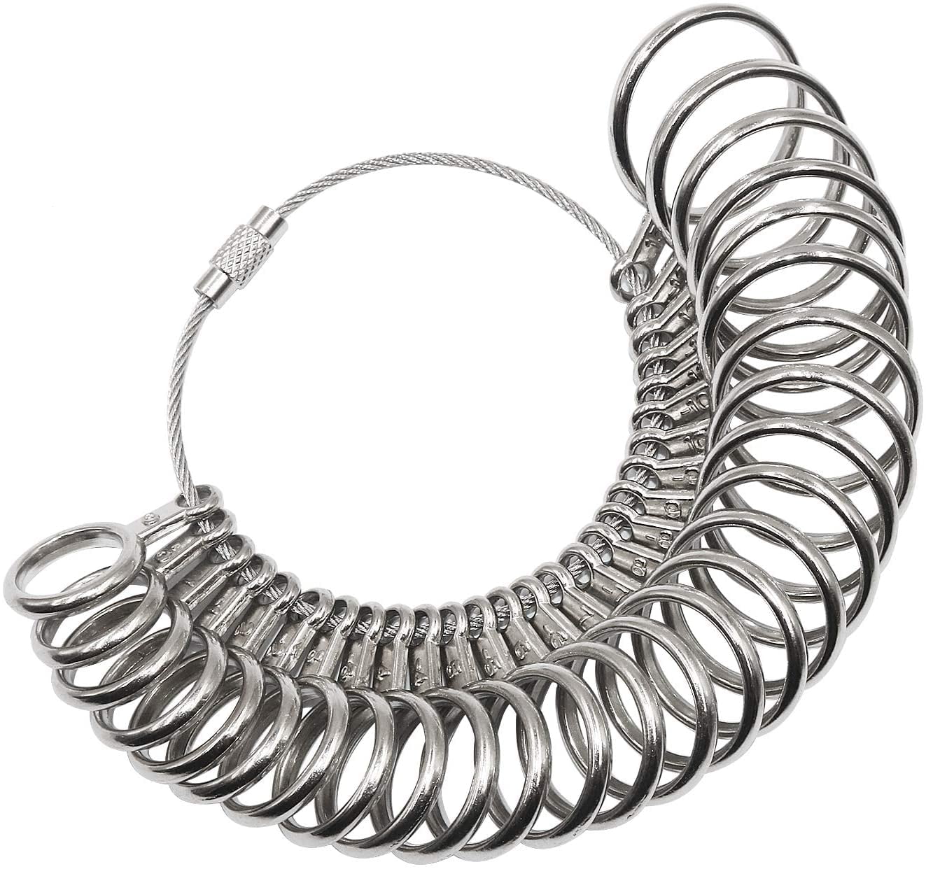 Ring Sizer Measuring Tool Set Metal Finger Sizing Gauge Rings ...