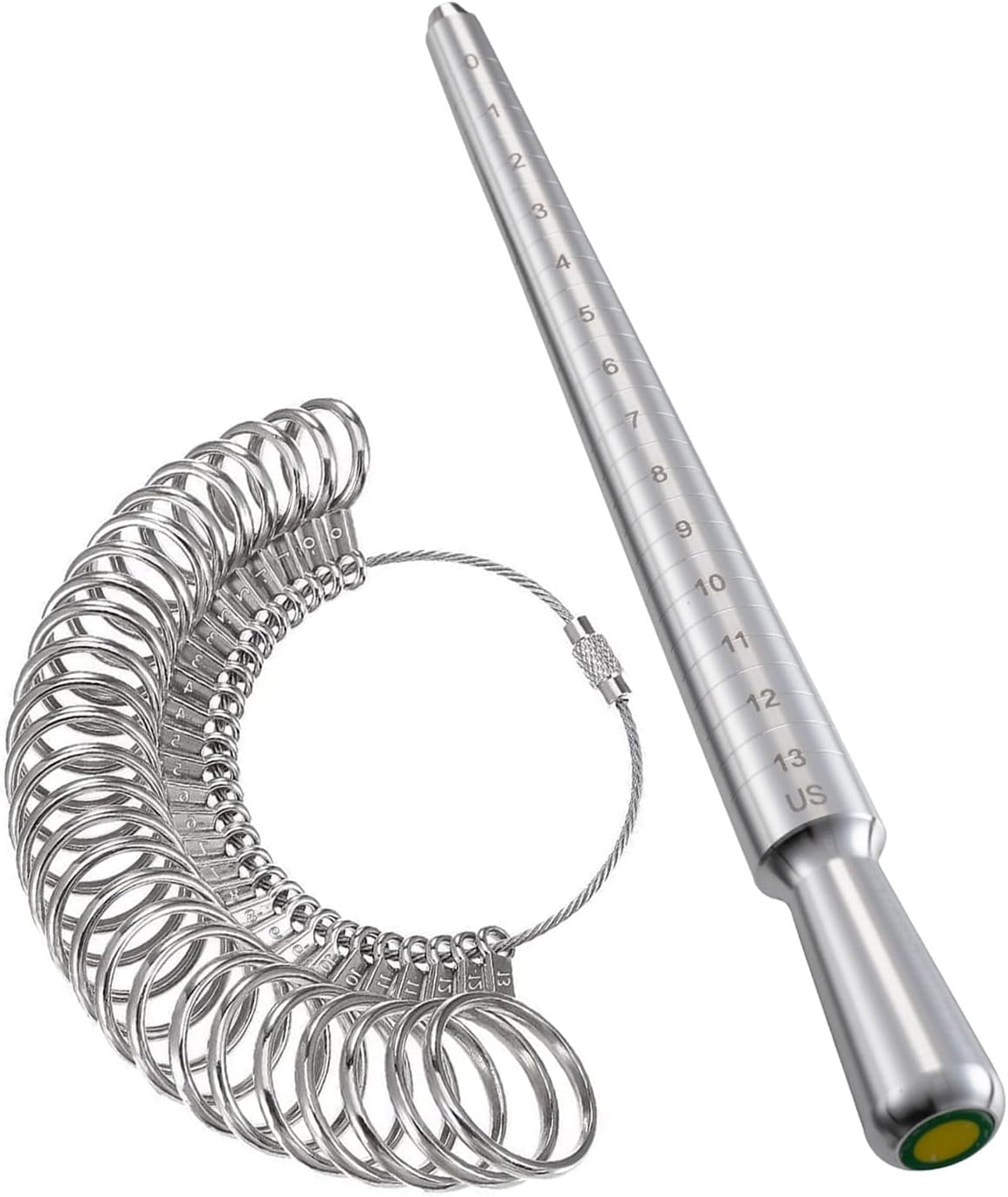 Ring Sizer Measuring Tool Set, Metal Ring Guage for Ring Measurer ...