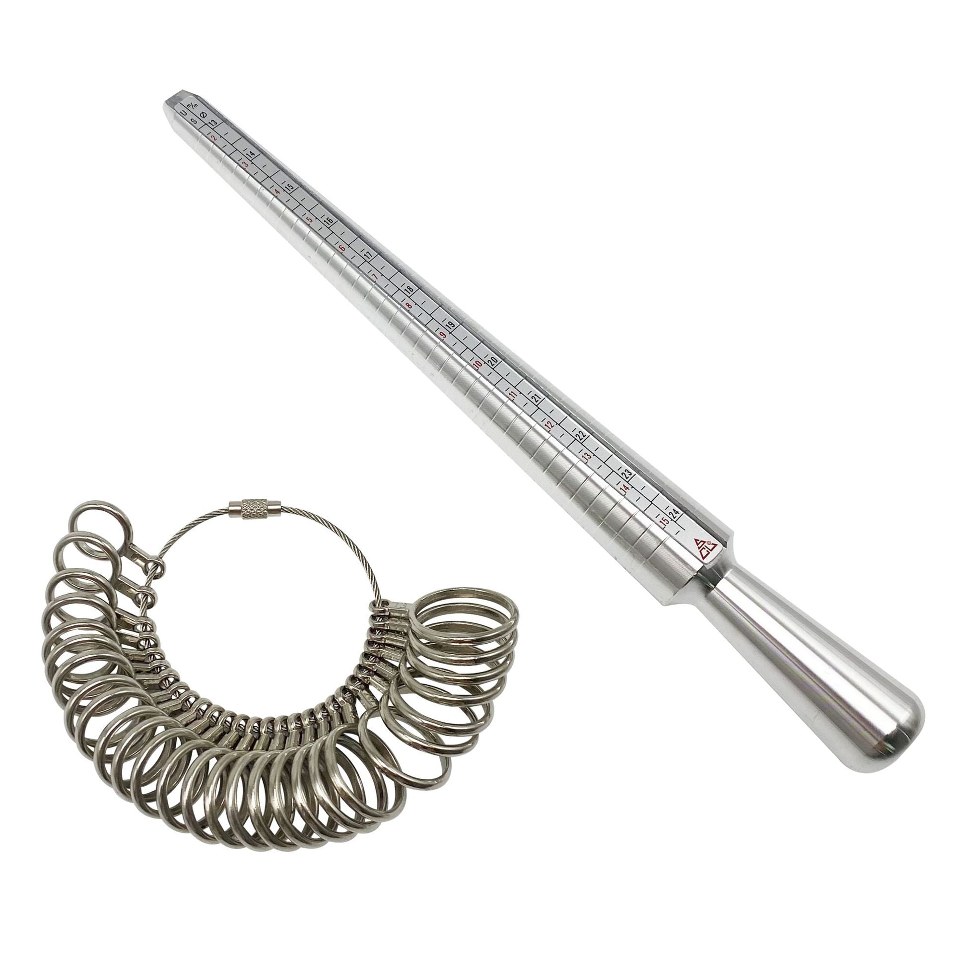 Ring Sizer Measuring Tool Set Metal Ring Sizers Stainless Steel Ring ...