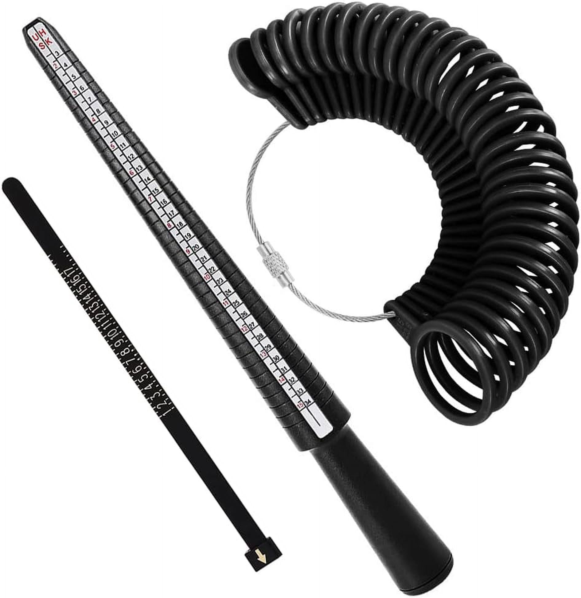 Ring Sizer Measuring Tool Set, Plastic Ring Gauges with Finger Sizer ...