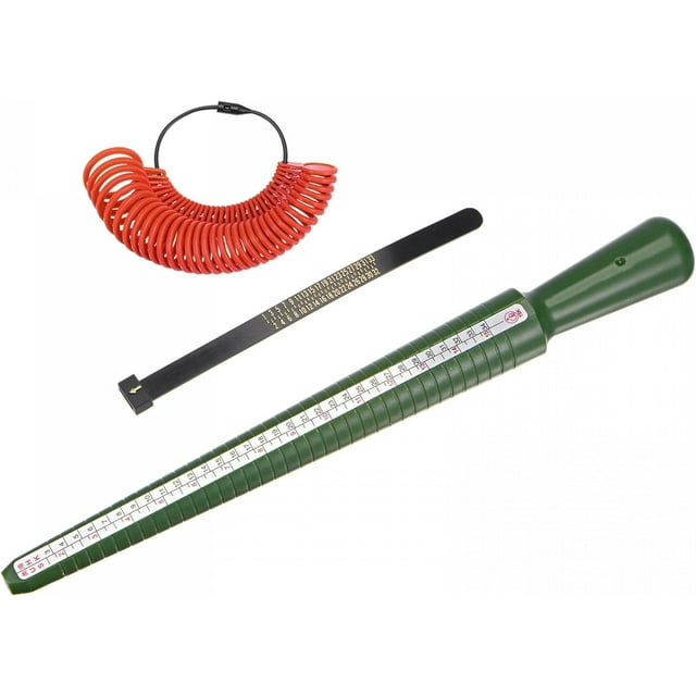 Ring Sizer Measuring Tool Set with Finger Size Gauge, Four Size Ring ...