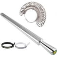 Ring Sizer Measuring Tool with Aluminum Mandrel, 27 Pcs Premium Metal ...