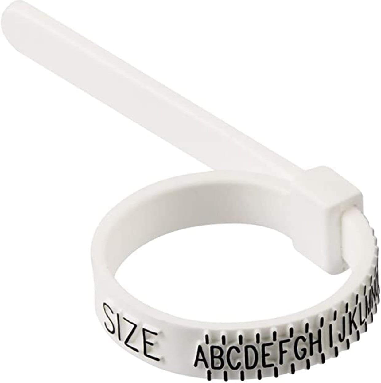 Ring Sizer Plastic Finger Sizing Measurement Belt Uk Ring Size ...