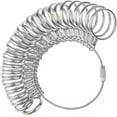 Ring Sizer, Premium Metal Ring Gauge UK Sizes A-Z Finger Measure Sizing ...