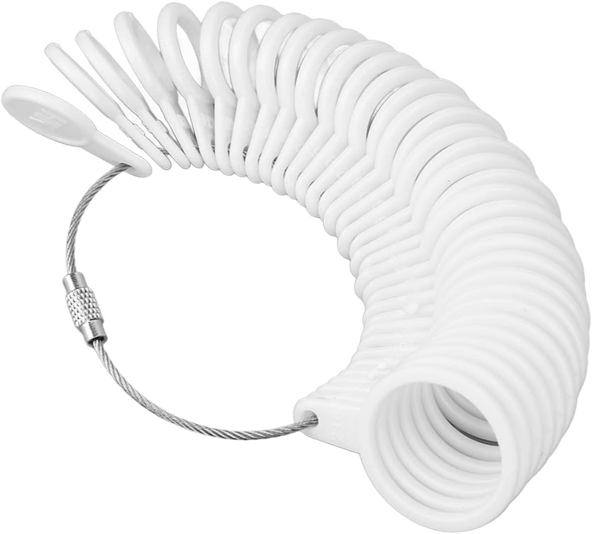 Ring Sizer, Professional Portable Measuring Tool Plastic Metal Finger ...