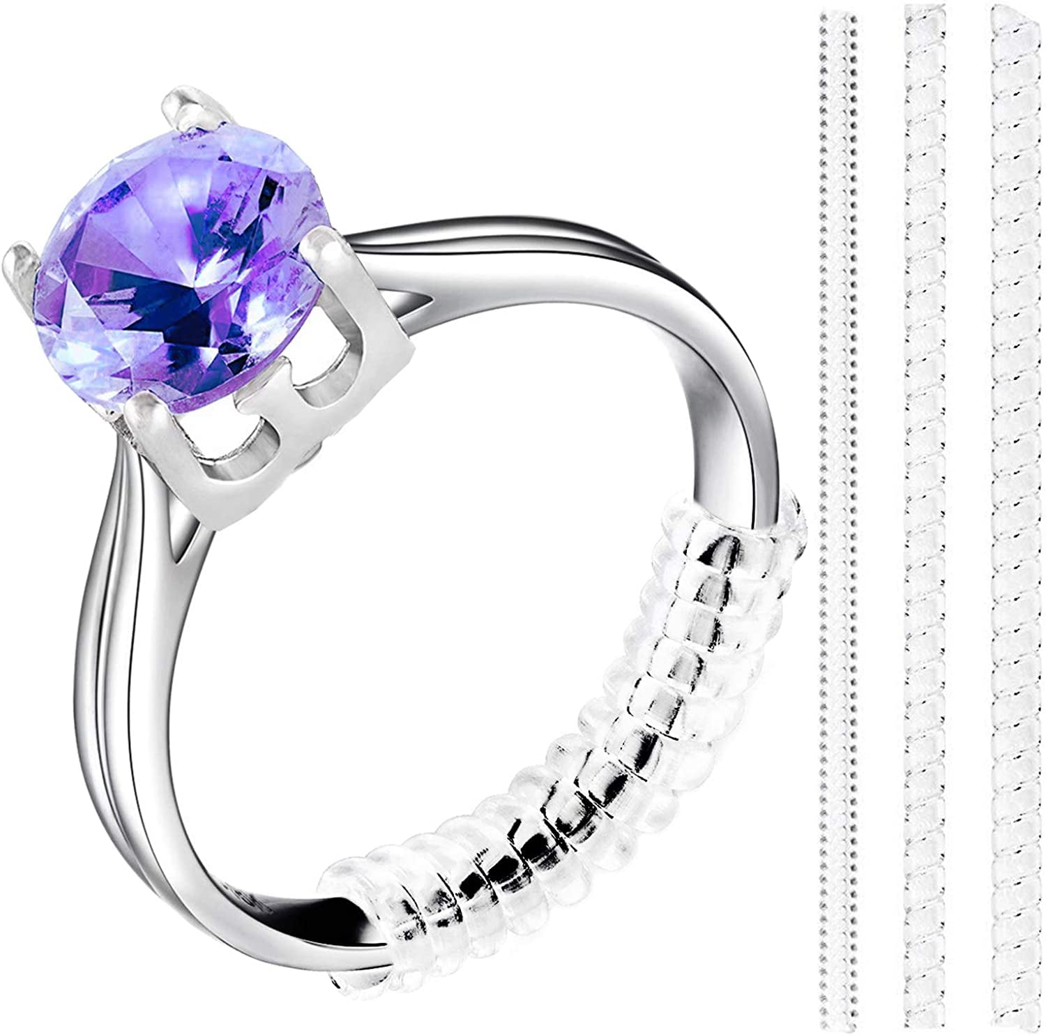 Ring Sizer Ring Guard Ring Adjuster for Loose Ring Spacer Clear Ring ...