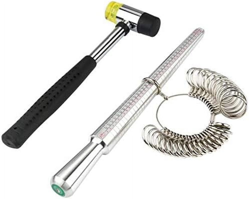 Ring Sizer, Ring Measuring Tool, Ring Gauge Made of Metal, Mandrel ...