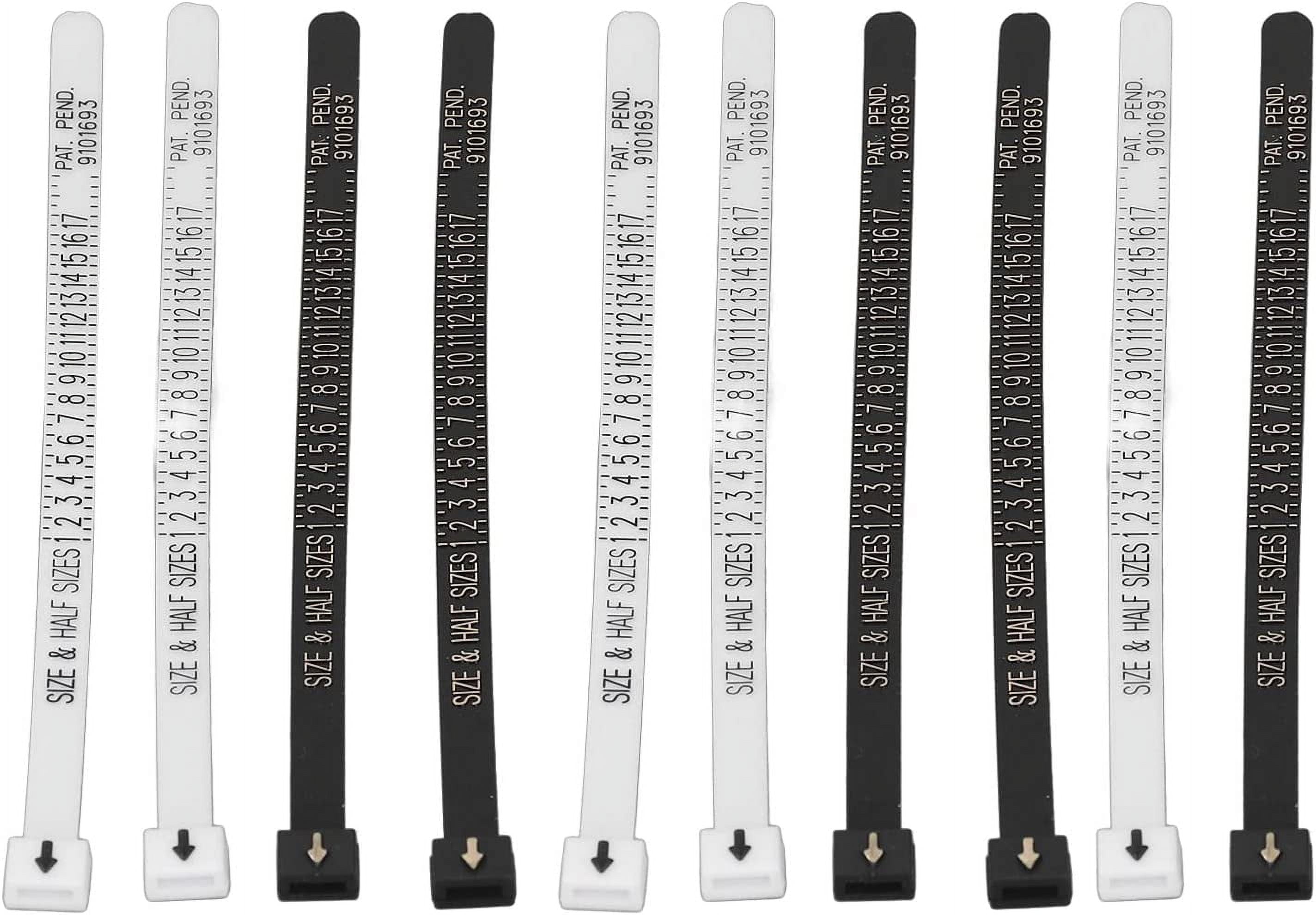 Ring Sizer, Ring Sizer Tool Lightweight Portable Clear Printing 10pcs ...