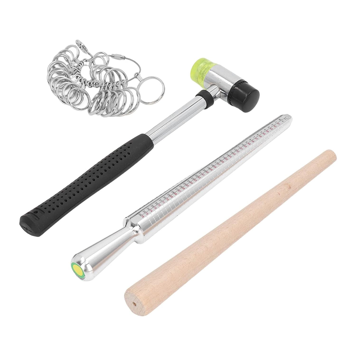 Ring Sizer Set, Metal Ring Sizer Measuring Tool Finger Sizing Gauge ...