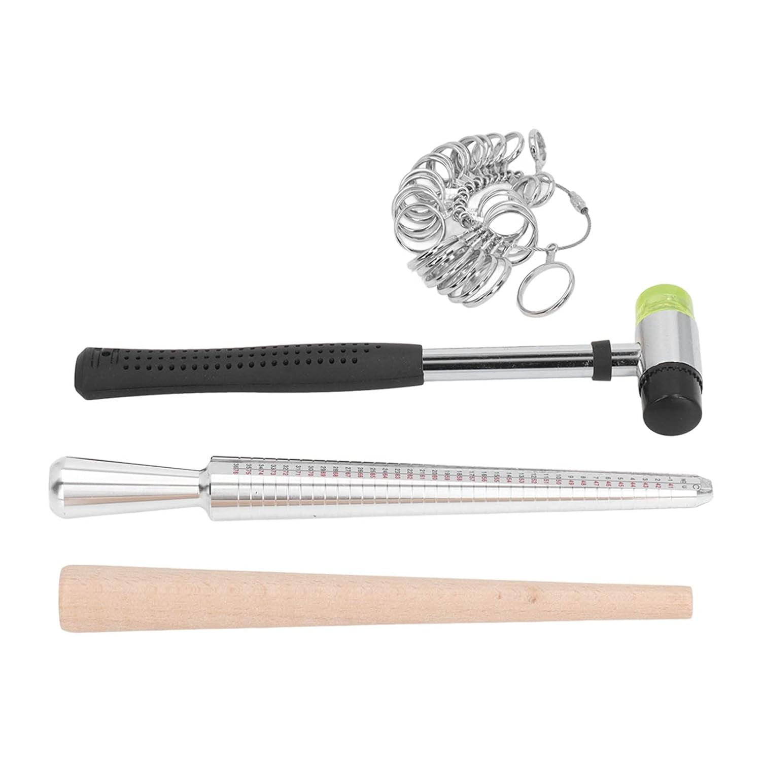 Ring Sizer Set, Metal Ring Sizer Measuring Tool Finger Sizing Gauge ...