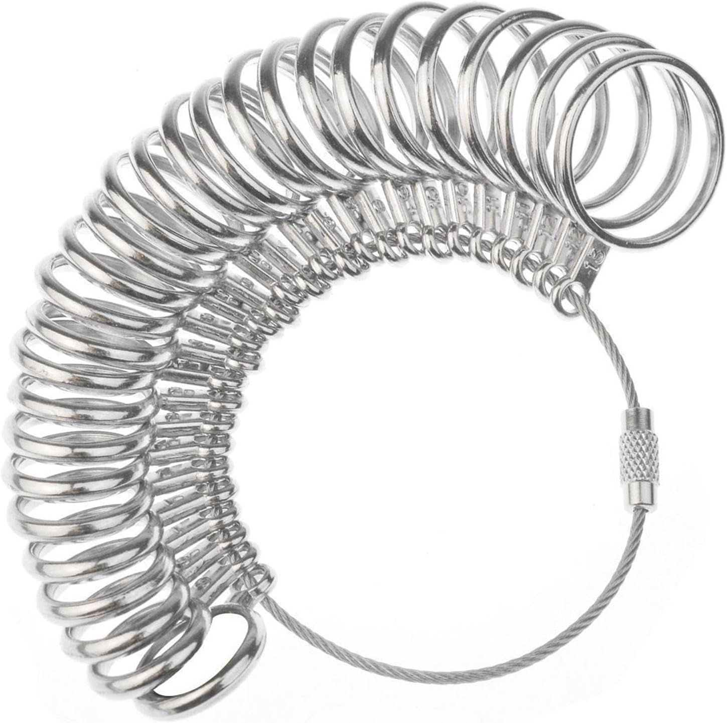 Ring Sizer UK Gauge, Ring Sizer Round Finger Sizing Measuring Tool for ...