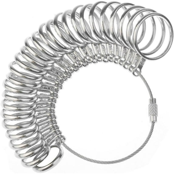 Ring Sizer UK Gauge, Ring Sizer Round Finger Sizing Measuring Tool for ...