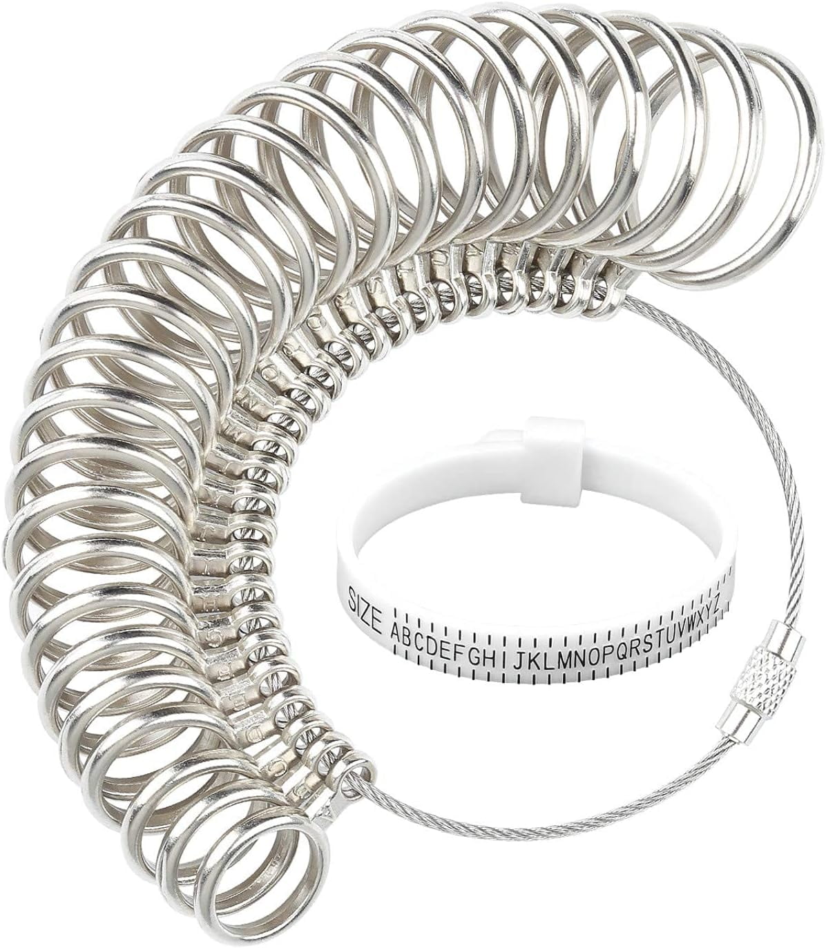 Ring Sizer UK Mandrel Stick Finger Gauge Set Jewelry Ring Finger Sizer ...