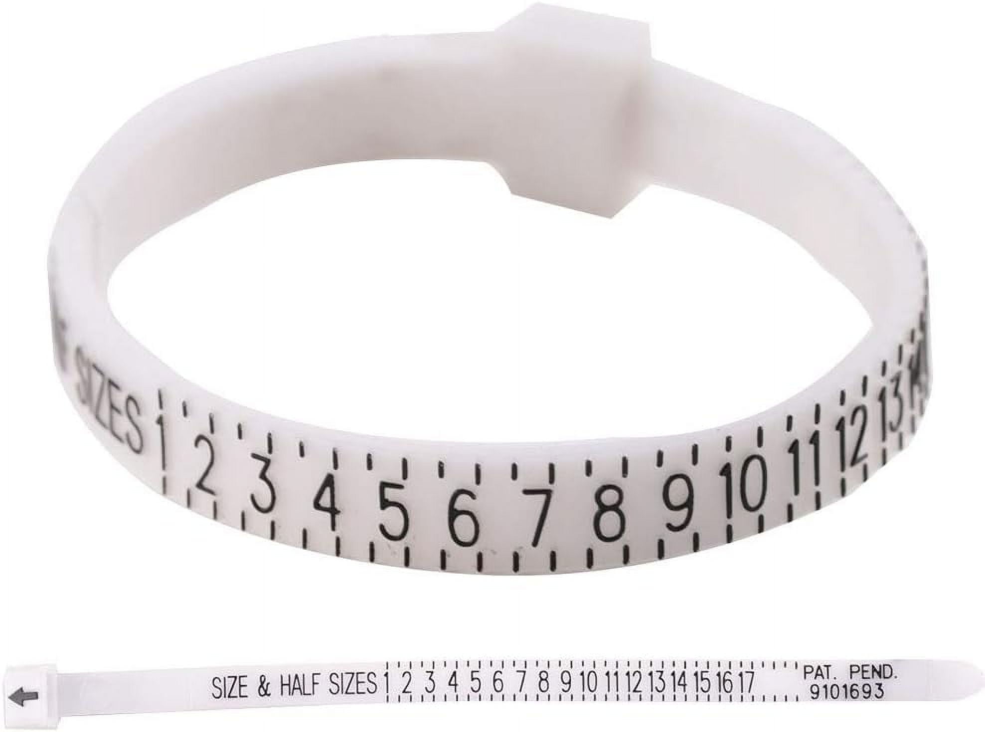 Ring Sizer US Finger Ring Sizer with Finger Gauge Scale, Plastic ...