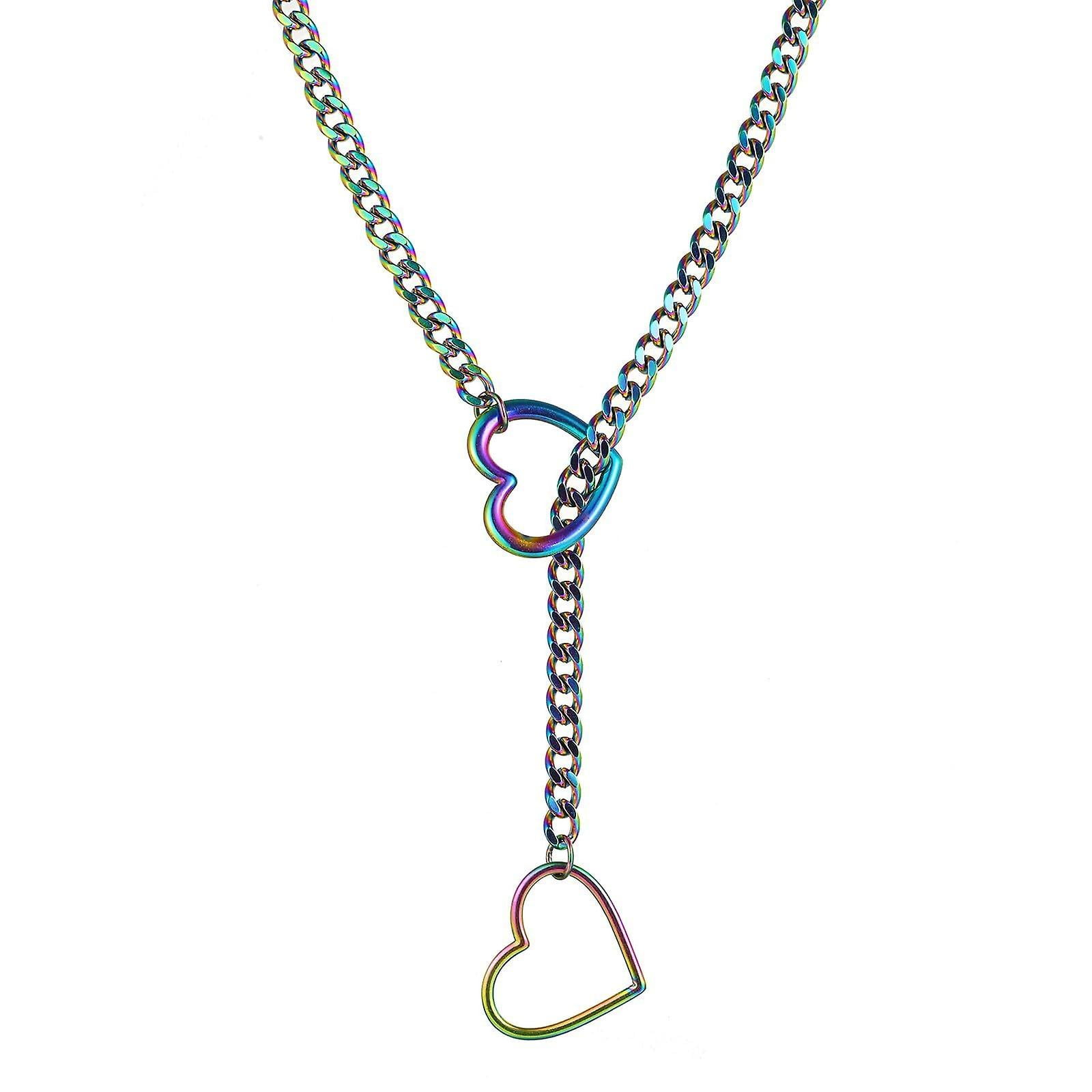 Ring Slip Chain Stainless Steel Slipchain Collar For Women Men ...