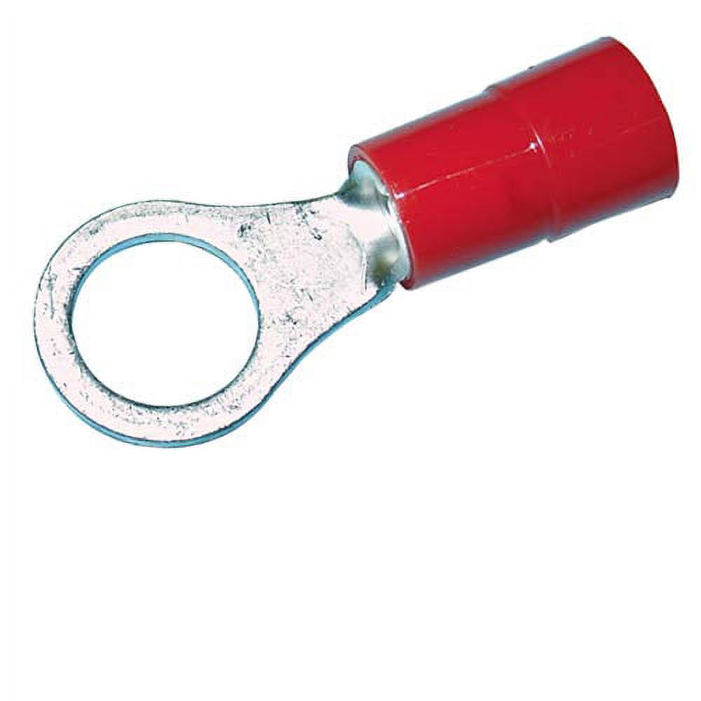Ring Terminal Vinyl Insulated 3/8” RED 8 Gauge - 25PK - Walmart.com