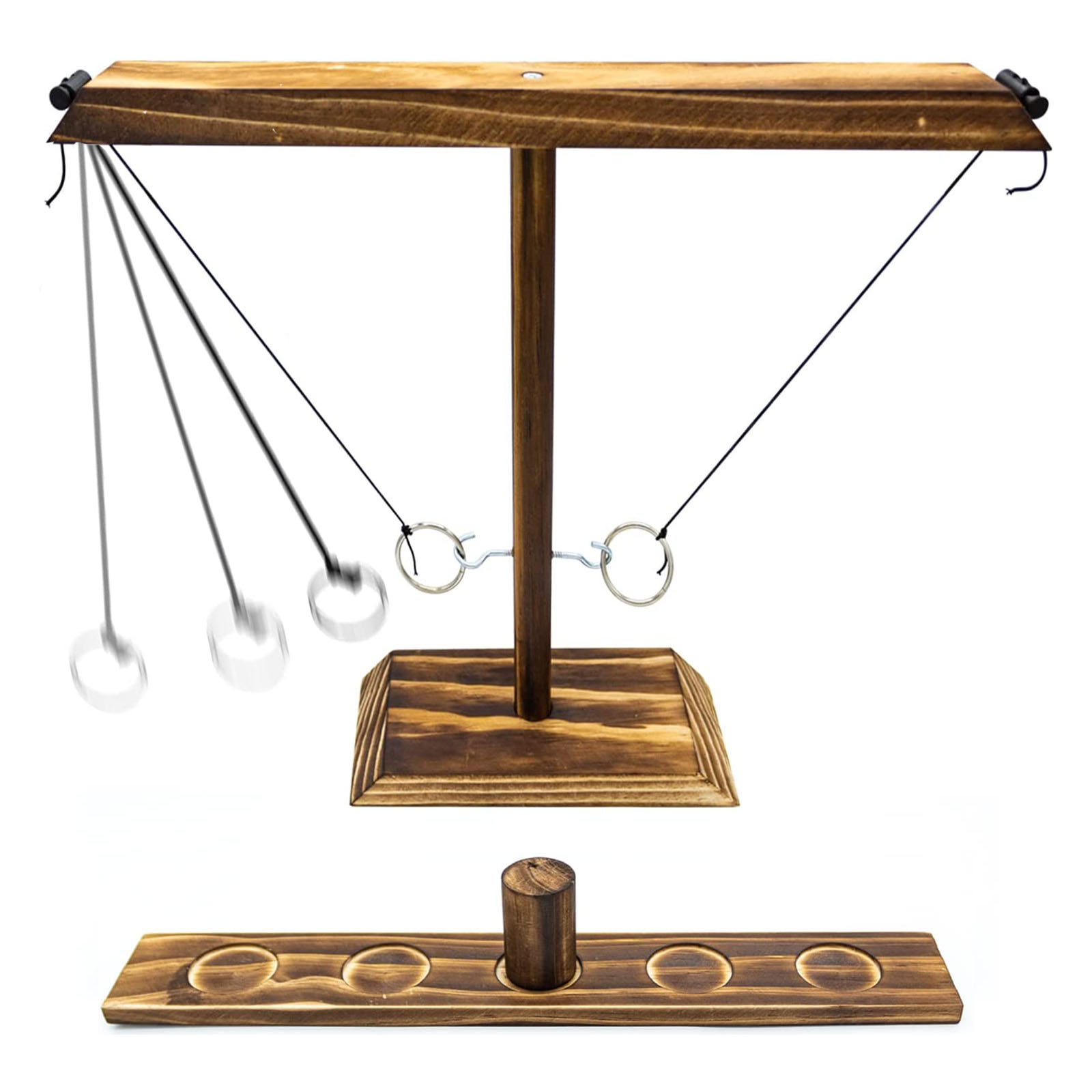 Topbuy Portable Ladder Toss Set 12 Balls Outdoor Lawn Family Game Set ...