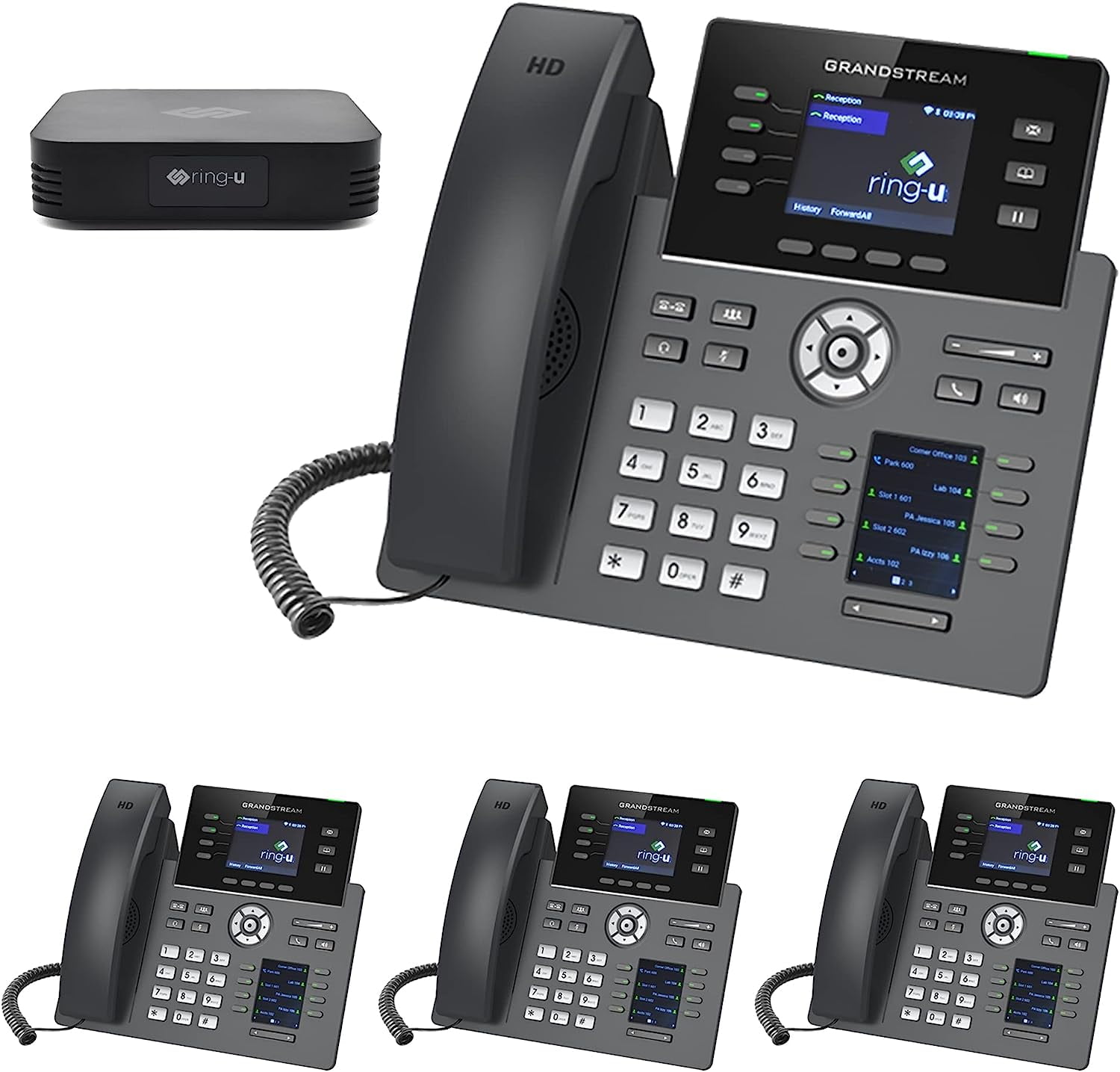 Ring-U Hello Hub - 4 Executive Phone (WiFi + Bluetooth) Small Business ...