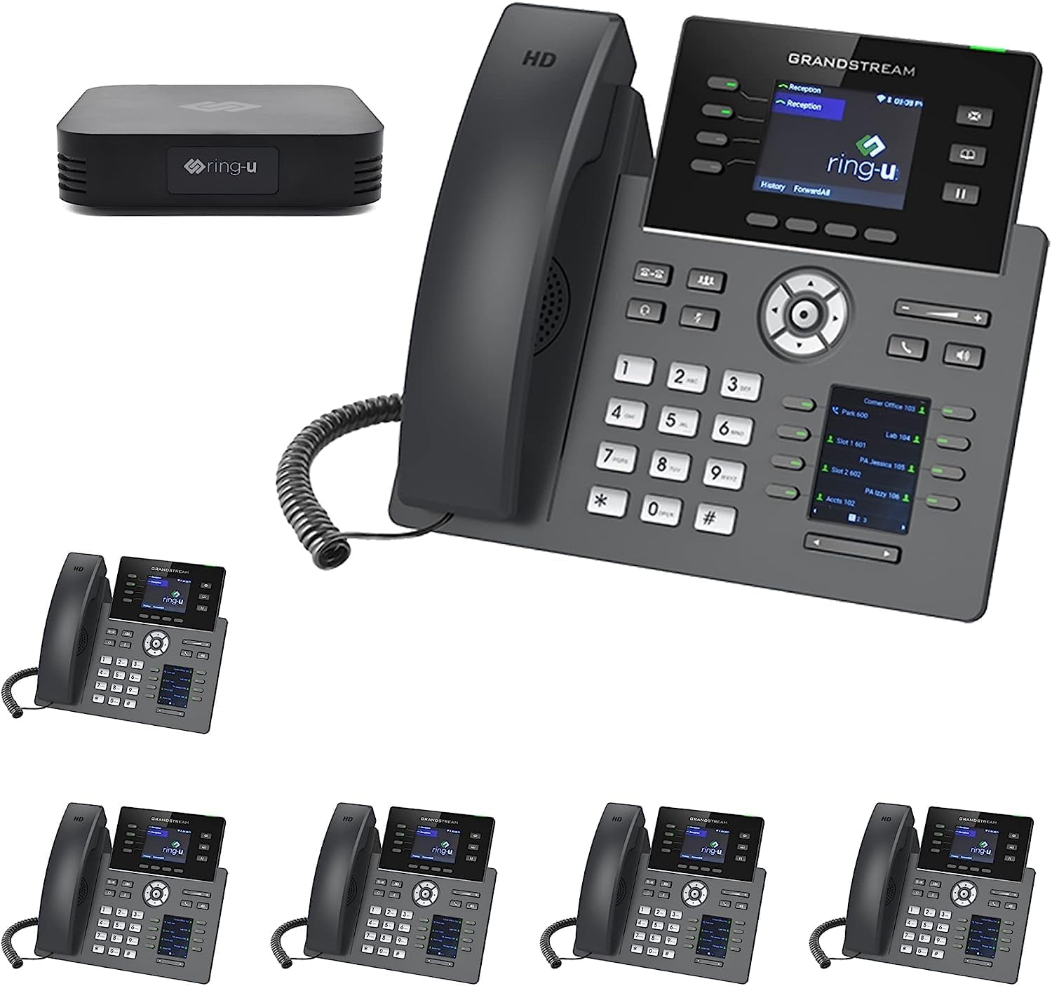 Ring-U Hello Hub - 6 Executive Phone (WiFi + Bluetooth) Small Business ...