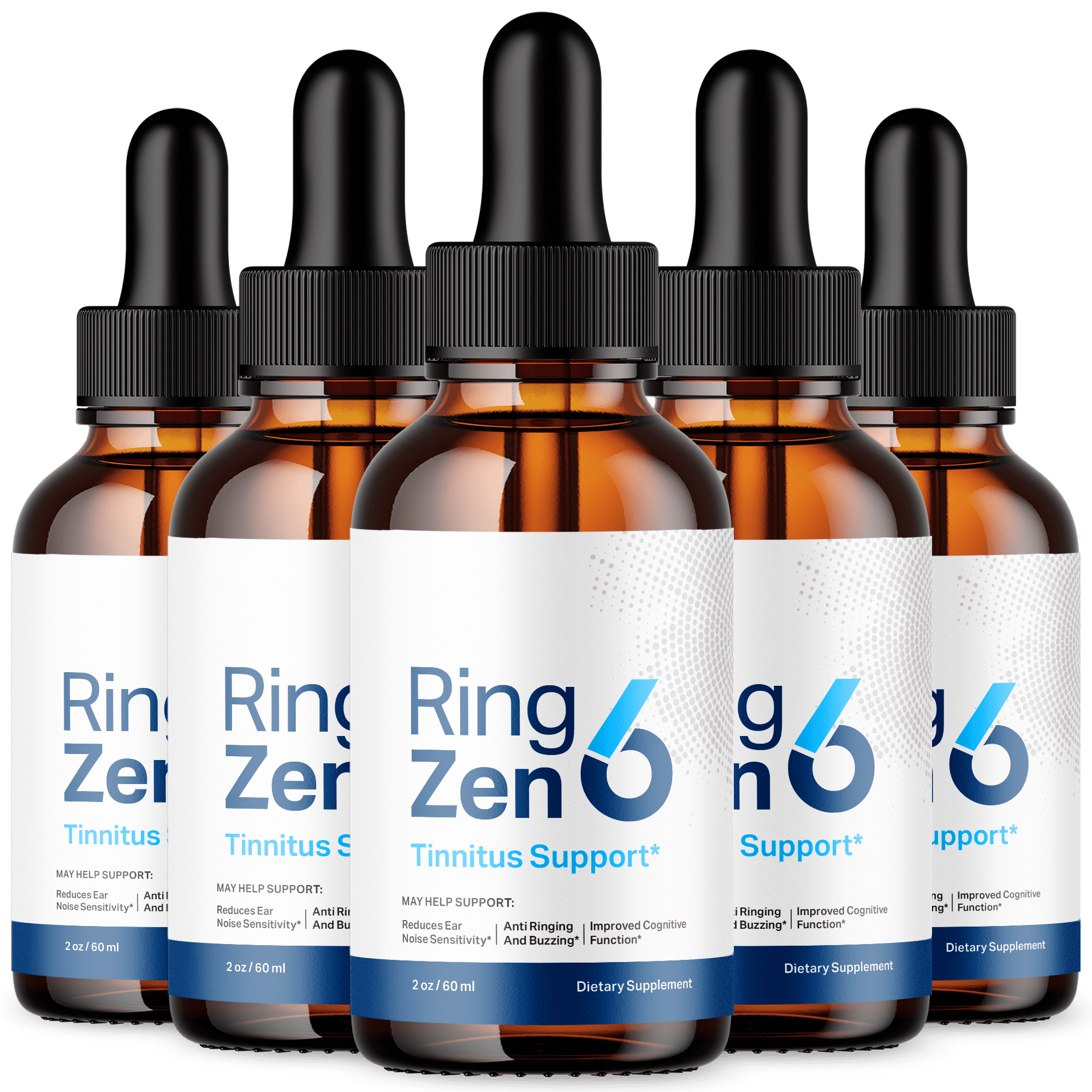 Ring Zen 6 Ear Health Suppport Drops Natural Formula Healthy Hearing ...