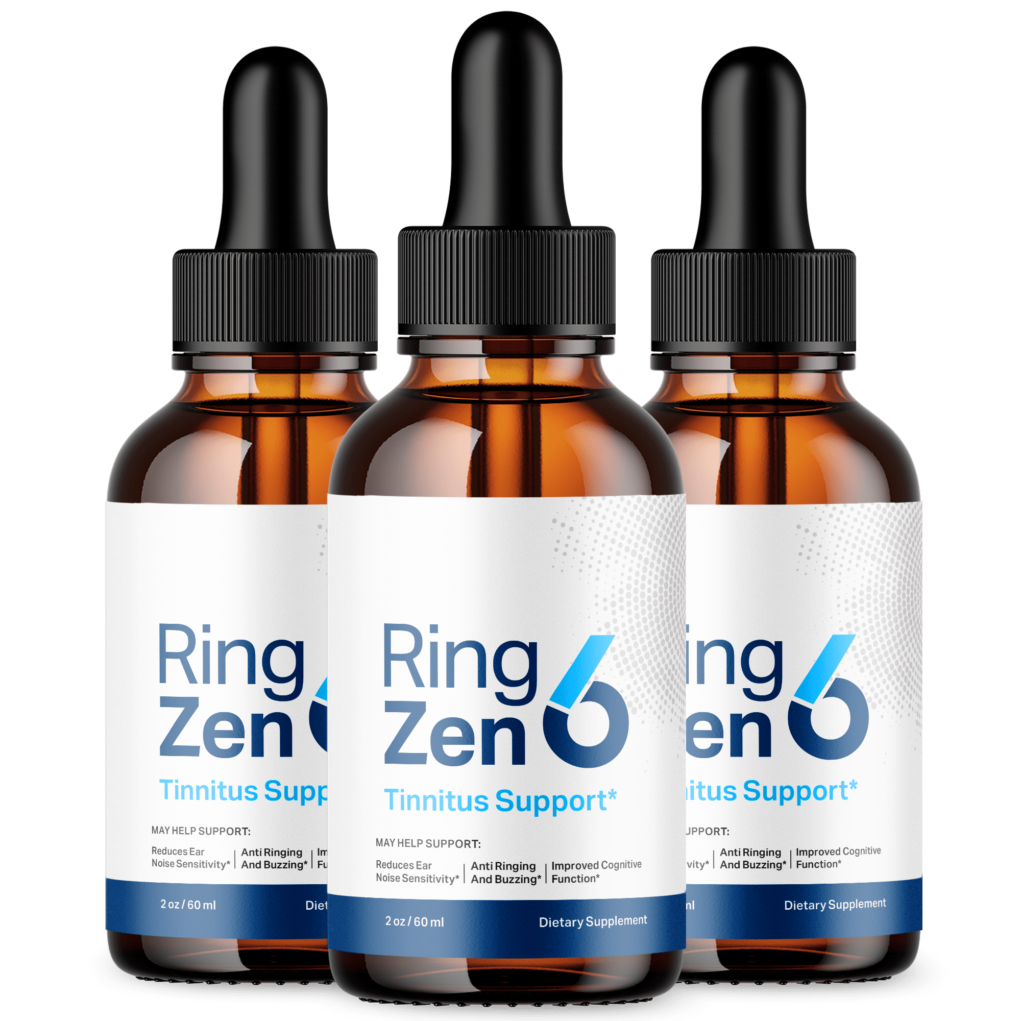 Ring Zen 6 Ear Health Suppport Drops Natural Formula Healthy Hearing ...