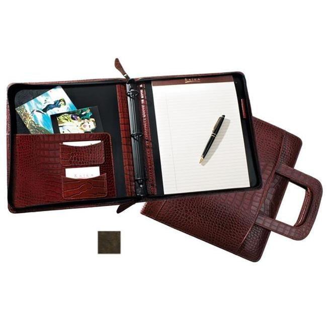 Ring Zipper Binder with Handle - Brown - Walmart.com