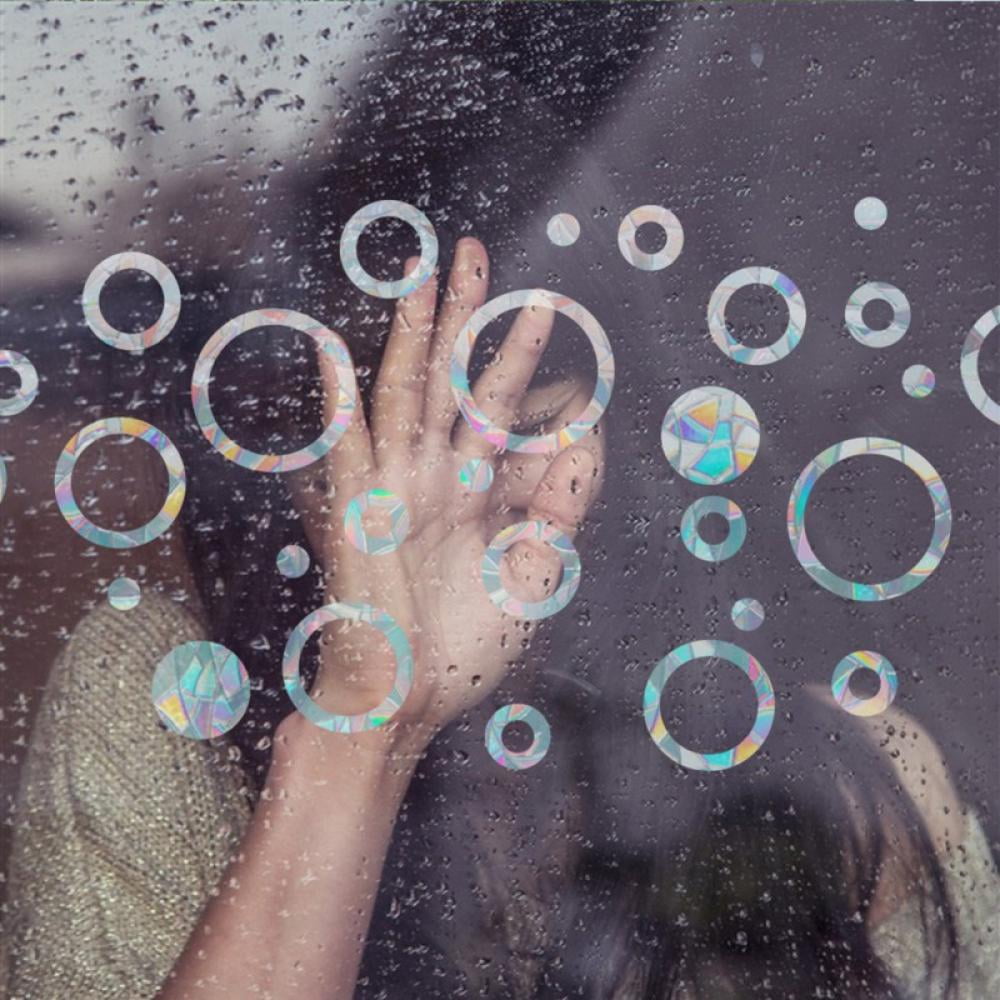 Ring and Circle Static Window Clings Anti Collision Window Decals for ...