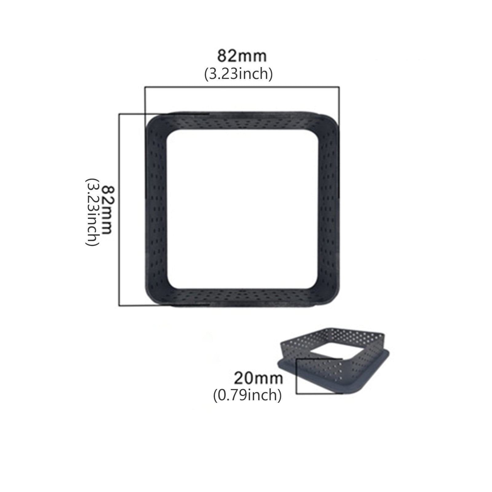 Ring Border Round Cutting Ring Cake Plastic Baking Net Ring Tower Cake Mould