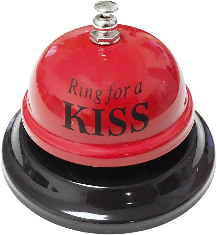 Ring for A Kiss, Hand Bell Service Bell Bar Counter Call Bell Ring ...