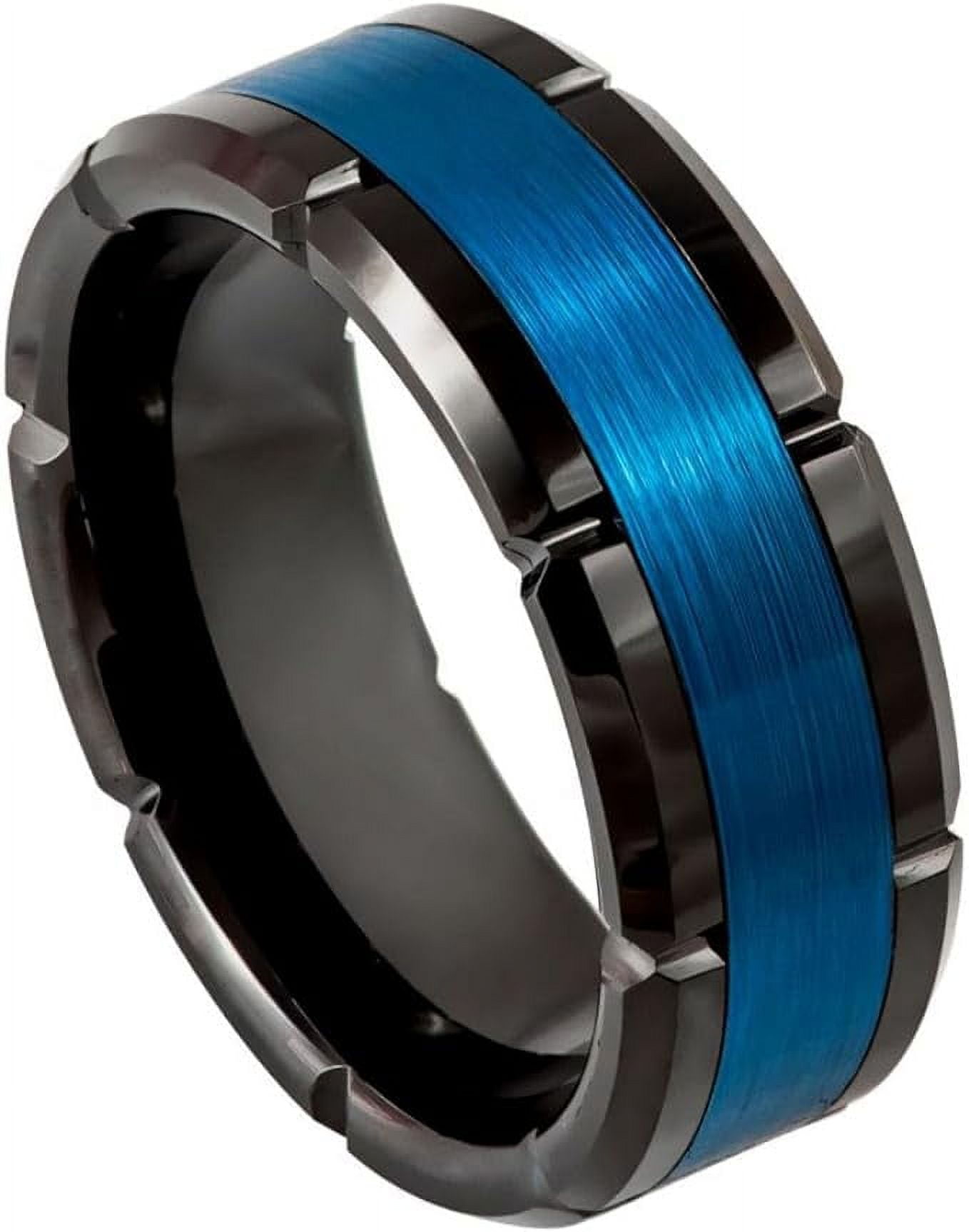 Ring for Men and Ladies ipauly inc Ring Brushed Center Shiny Edges ...