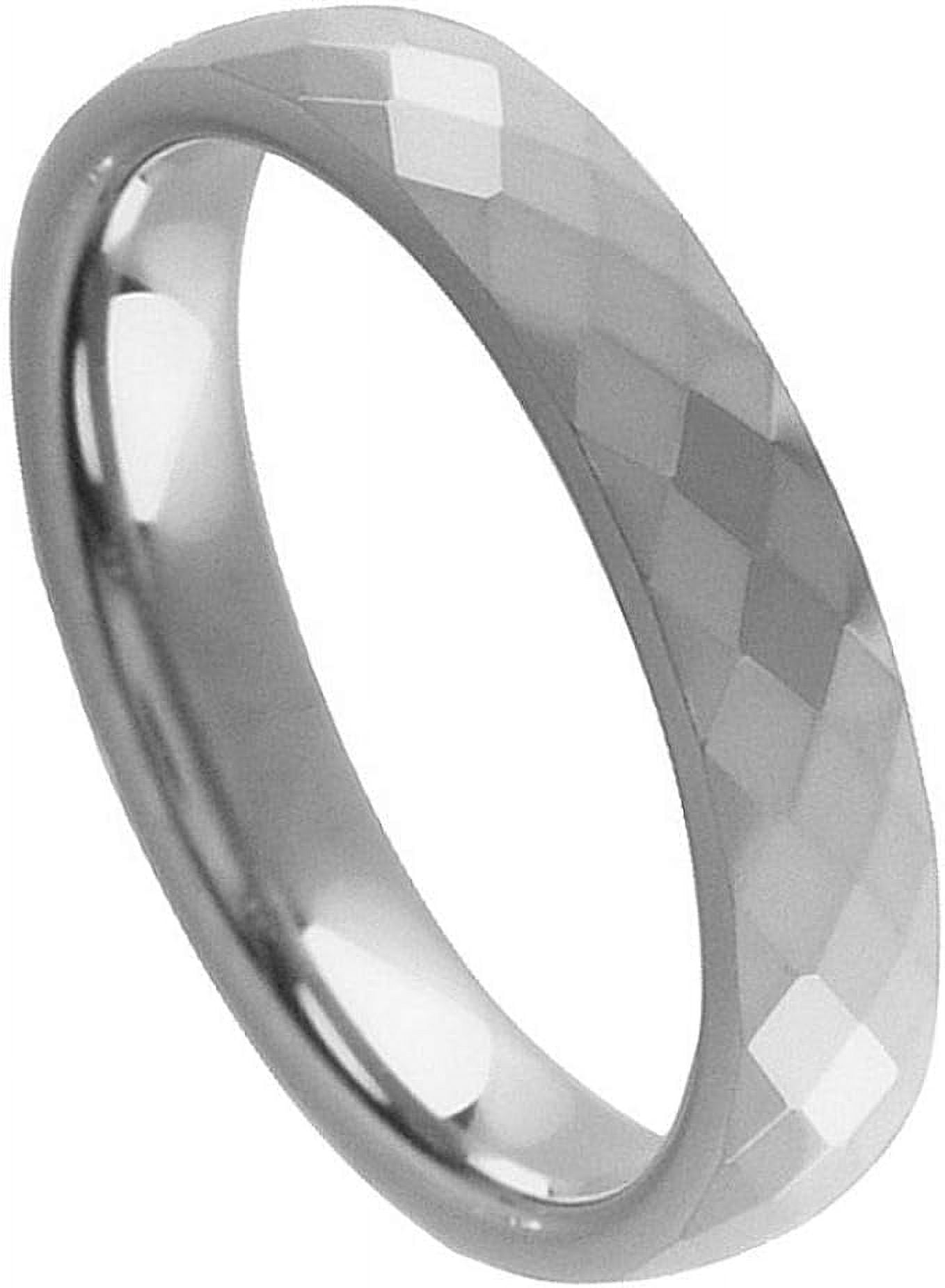 Ring for Men and Ladies ipauly inc Ring Faceted Domed Shaped Ring – 4mm ...