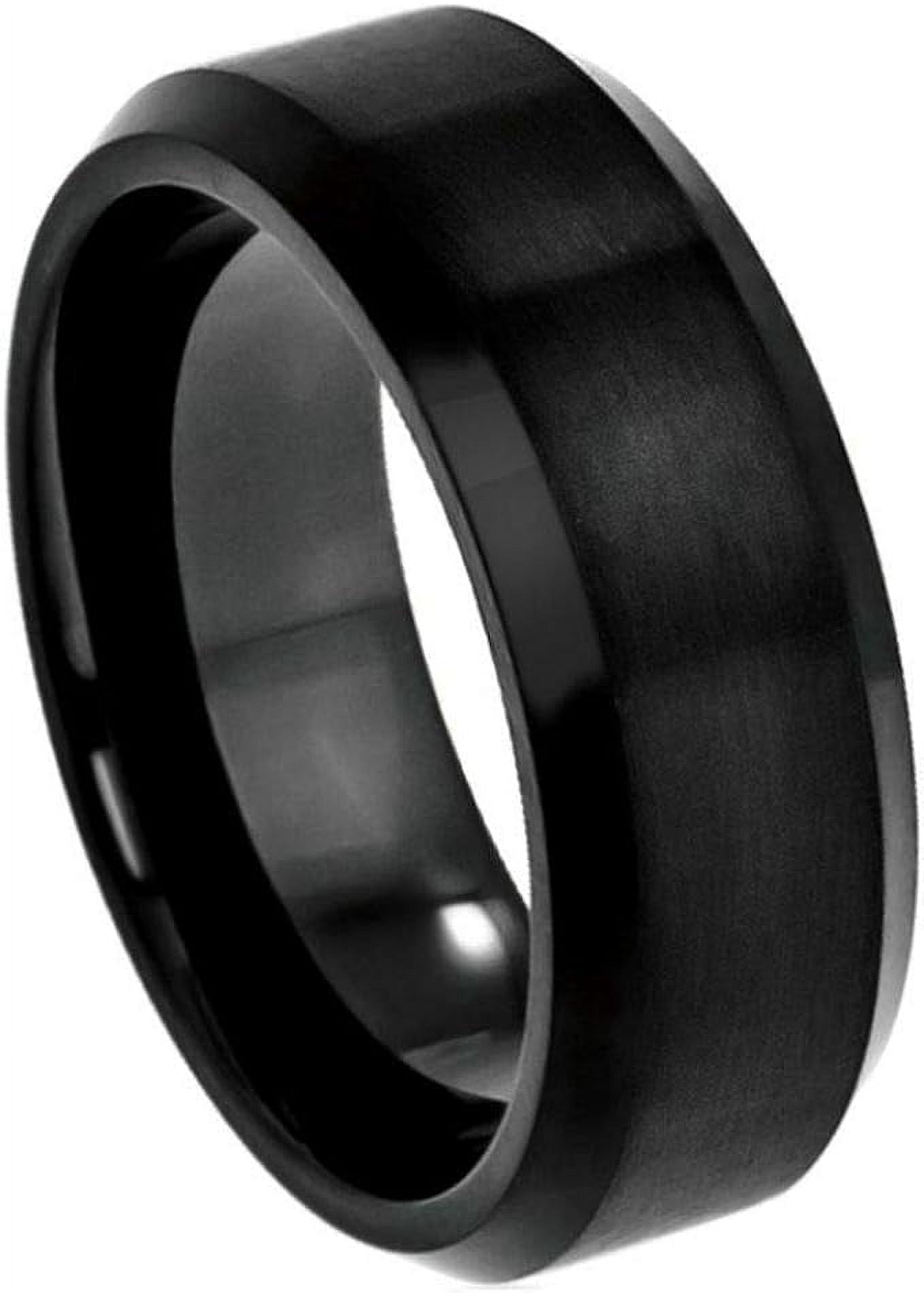 Ring for Men and Ladies ipauly inc Ring Flat Brushed Center, High ...