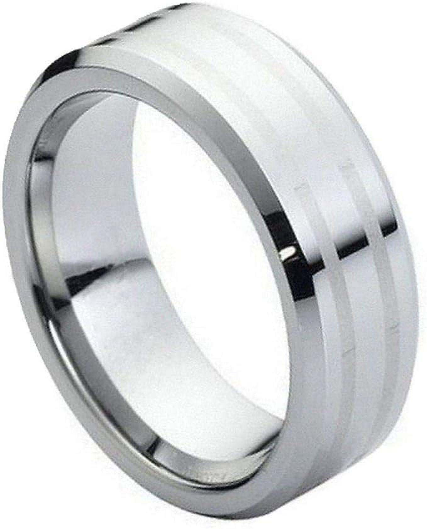 Ring for Men and Ladies ipauly inc Ring High Polished Two Lines Laser ...
