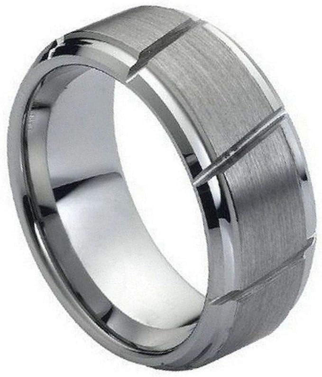 Ring for Men and Ladies ipauly inc Ring Multiple Diagonal Grooves ...