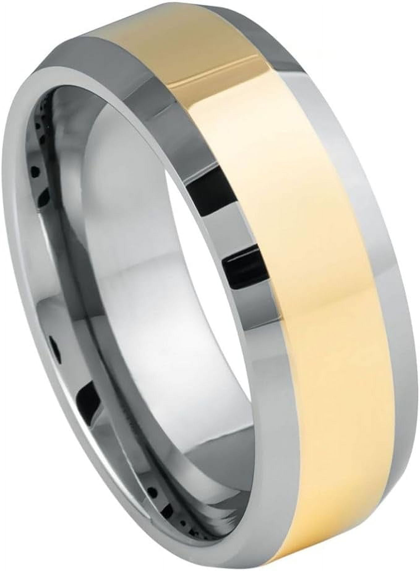 Ring for Men and Ladies ipauly inc Ring Polished Shiny Gold Plated ...