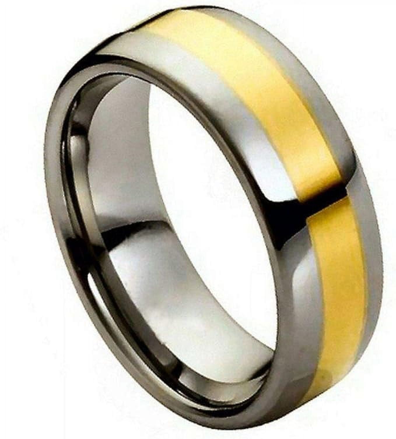 Ring for Men and Ladies ipauly inc Ring Yellow Gold IP Plated Shiny ...