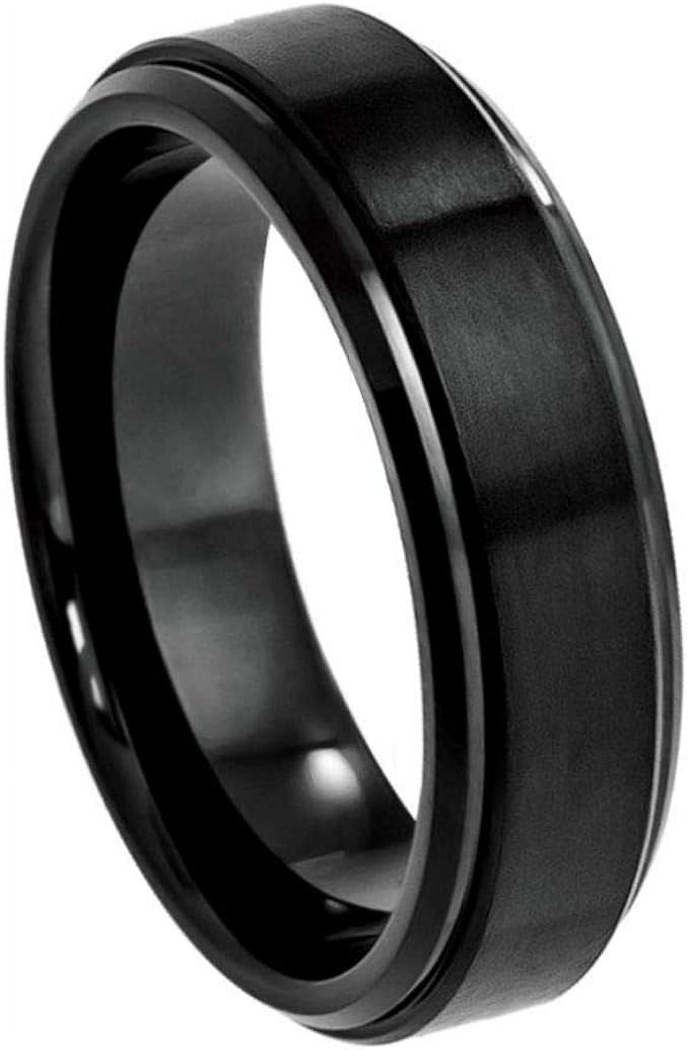 Ring for Men and Women Gifts With Thought Ring Flat Brushed Center with ...