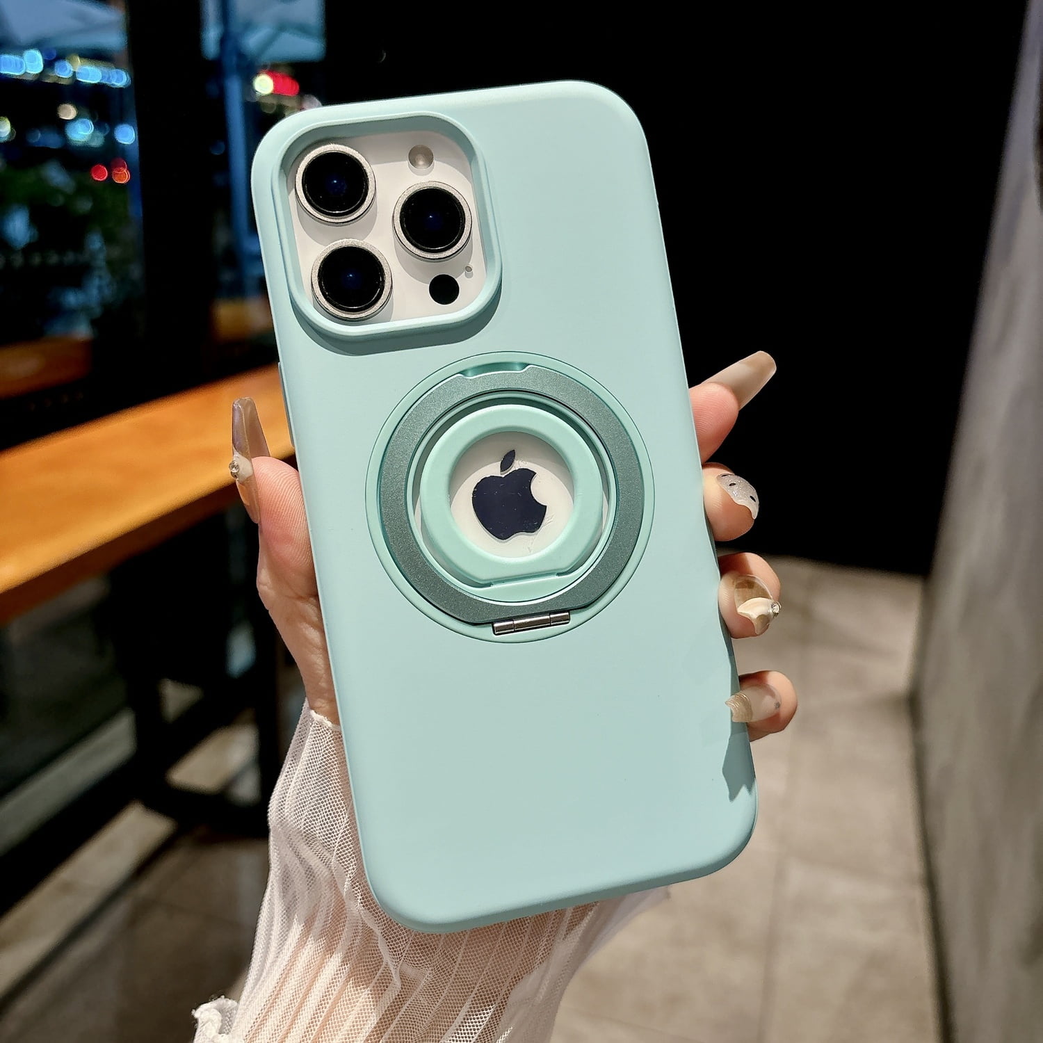 Ring for iPhone 13 Pro Max Case, Built-in Rotatable Ring Stand and ...
