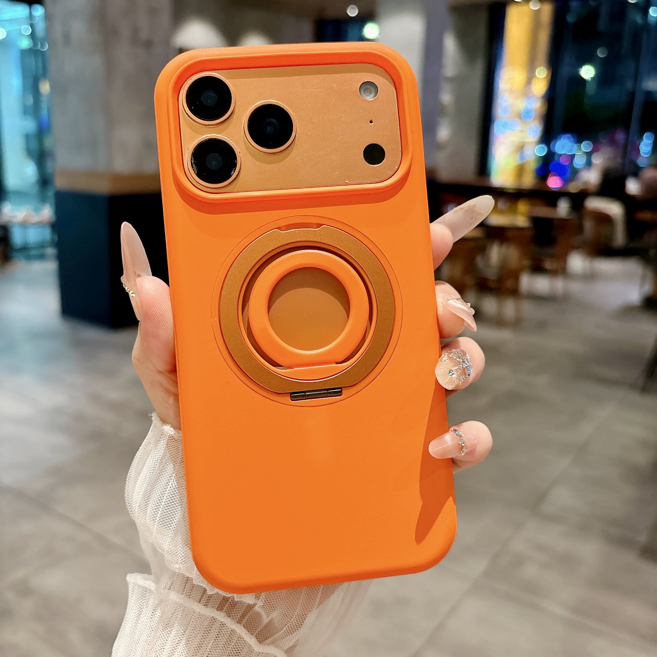 Ring for iPhone 17 Pro Case, Built-in Rotatable Ring Stand and Secure ...