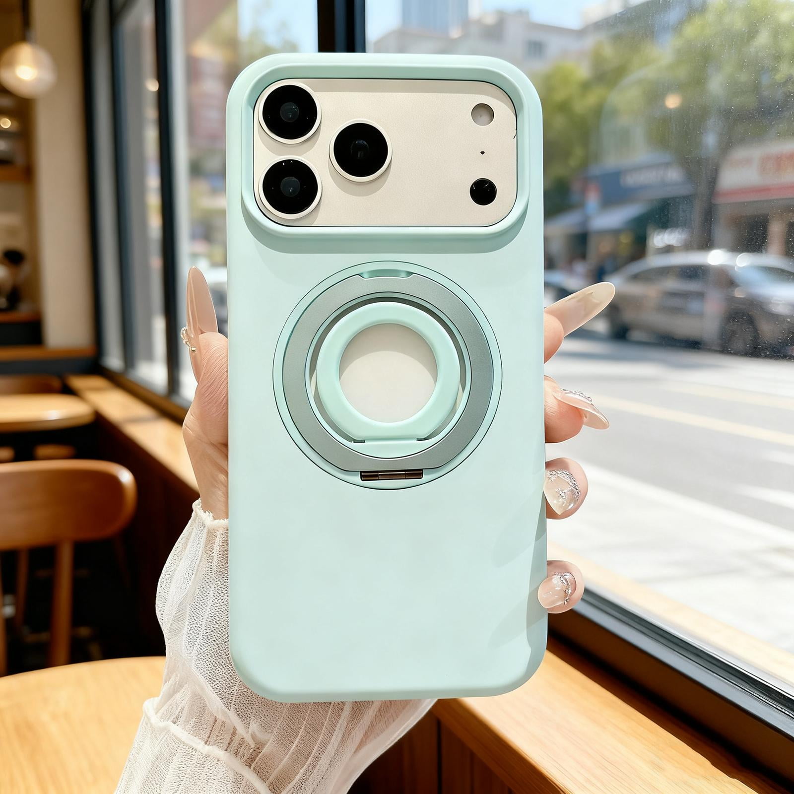 Ring for iPhone 17 Pro Max Case with Kickstand Ring Holder [Compatible ...