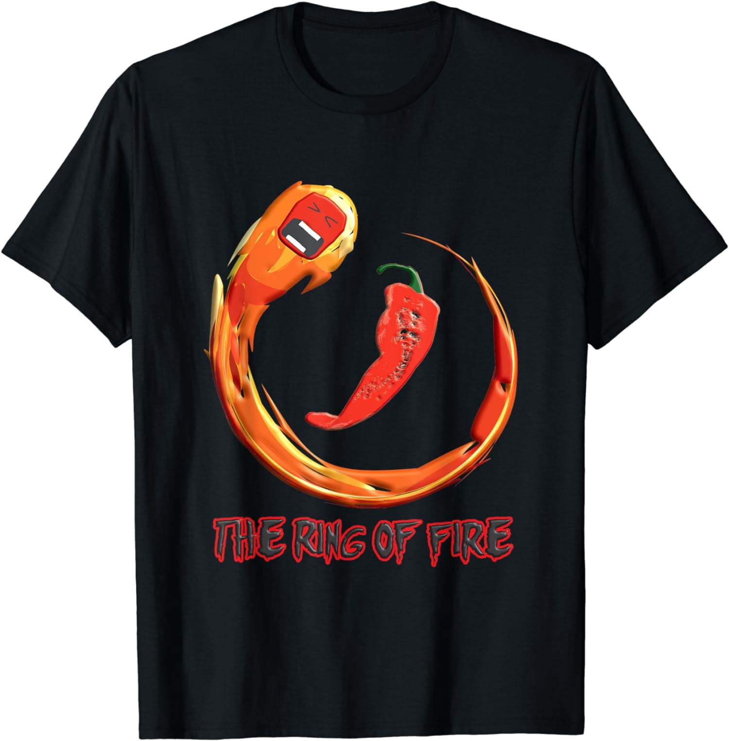 Ring of Fire Hot Chili Pepper tshirt - Walmart.com