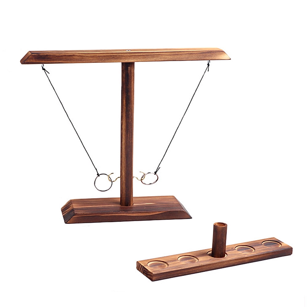 Ring toss games Throwing board games wooden hook and ring drinking ...