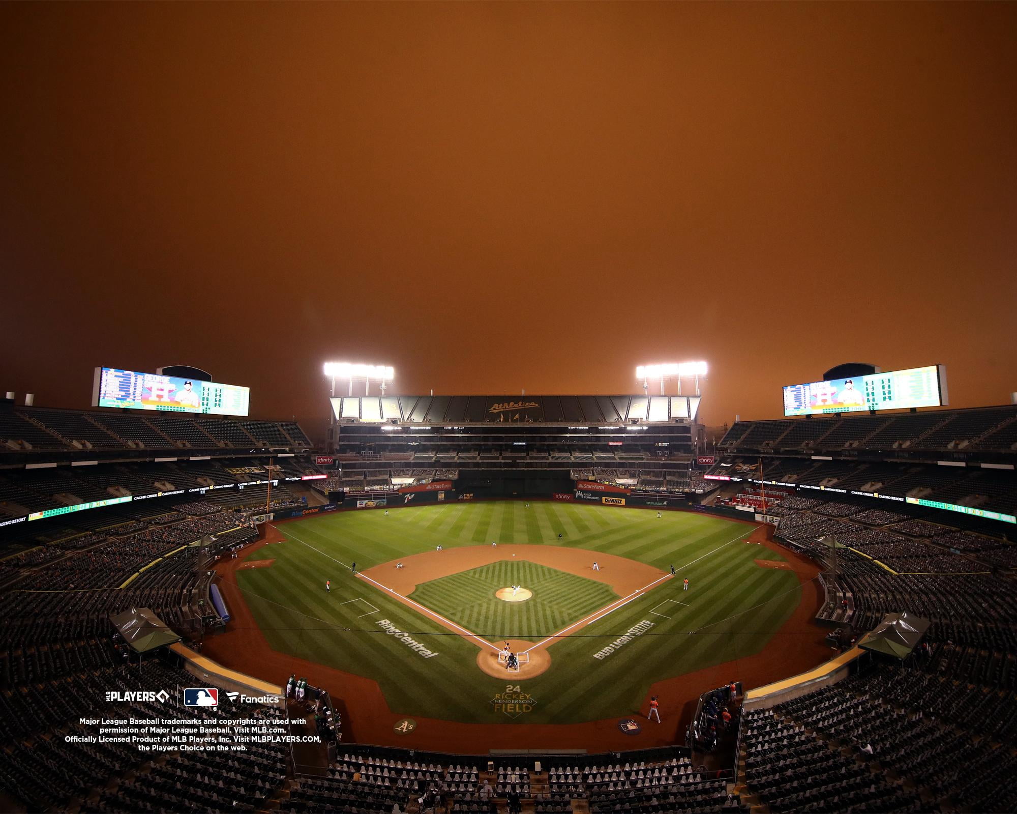 RingCentral Coliseum Oakland Athletics Unsigned Sunset General View ...