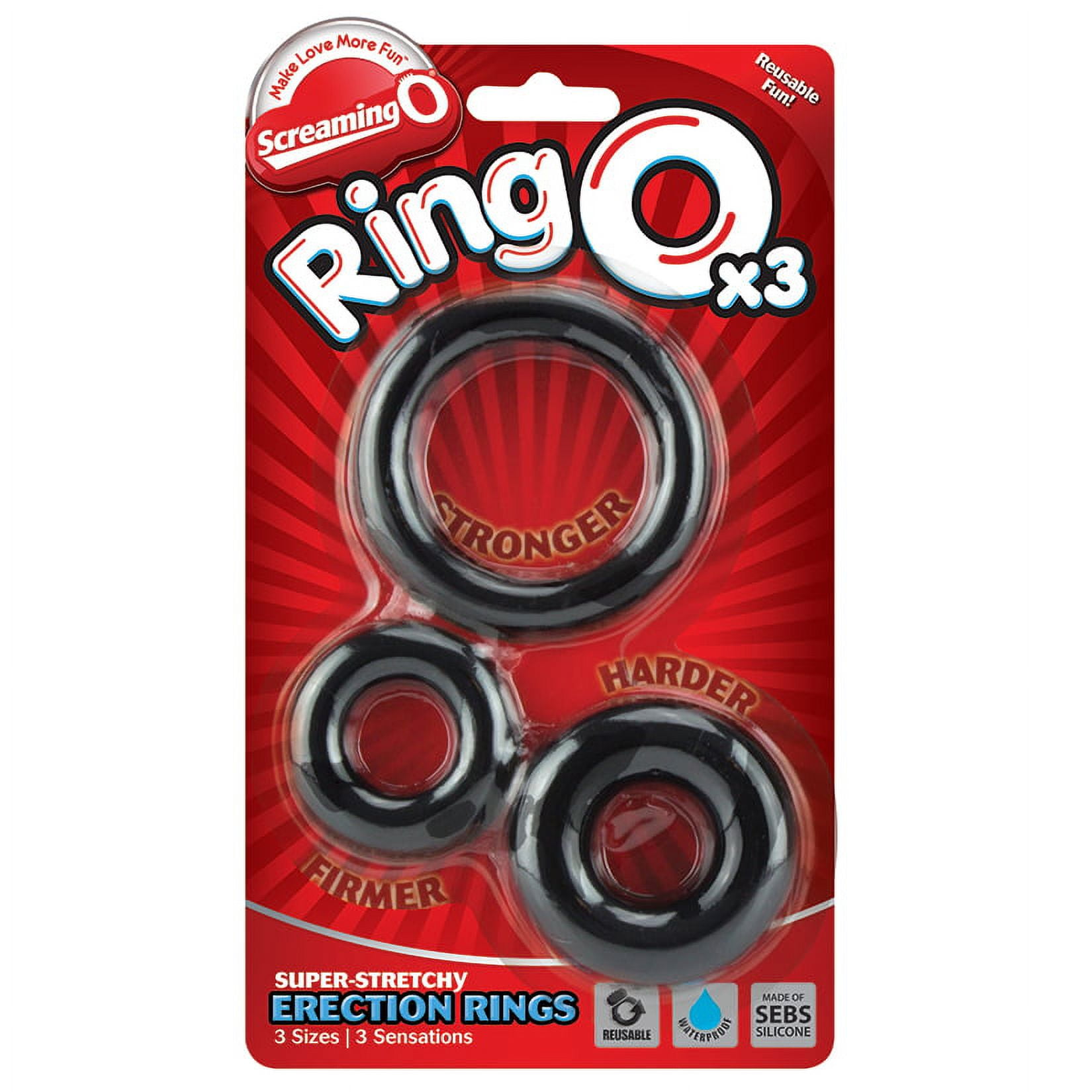 RingO Ring Penis Ring x3 Count - Walmart.com