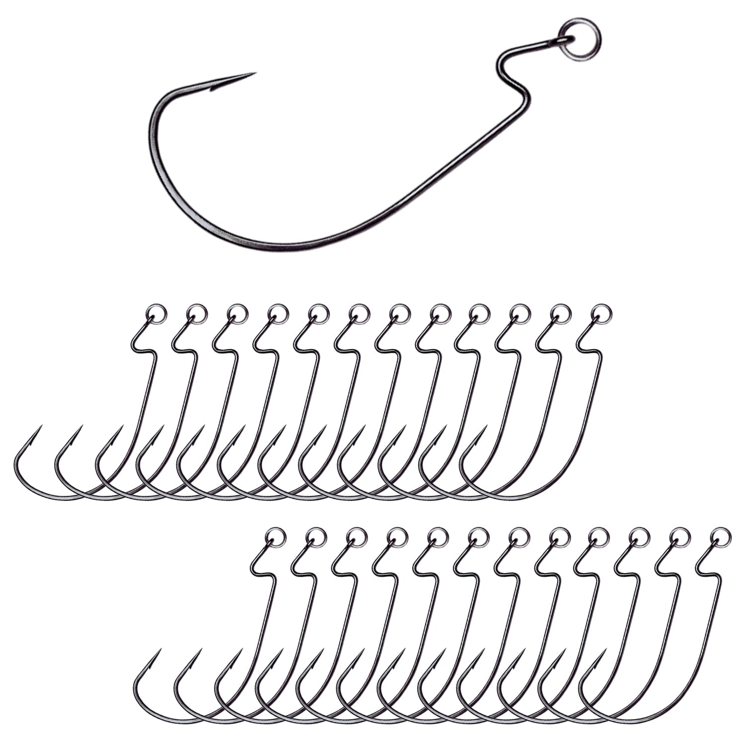 Ringed EWG Hook - #1/0 Hook - Walmart.com