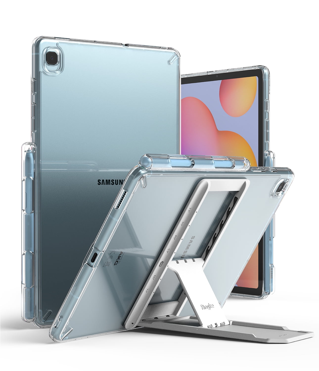 Ringke 10.5" Fusion Tablet Case with Pen Holder, Clear & Light Gray ...