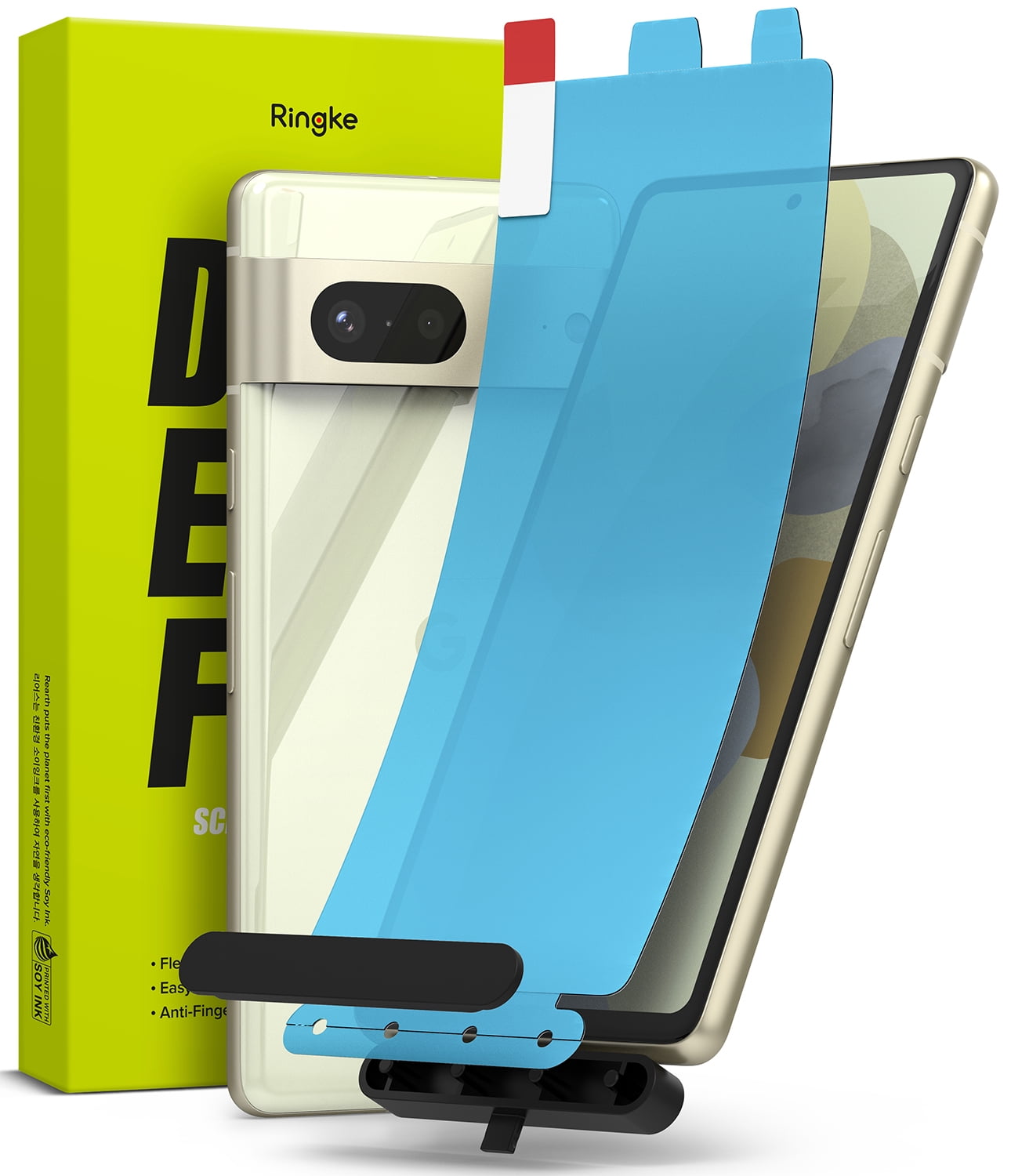 Ringke (2 Pack) Dual Easy Film Compatible with Google Pixel 7, Premium ...