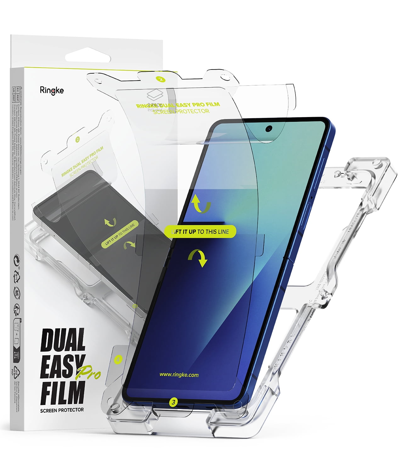 Ringke Dual Easy Pro Film [Self-Healing] for Galaxy Z Flip 7 Screen ...