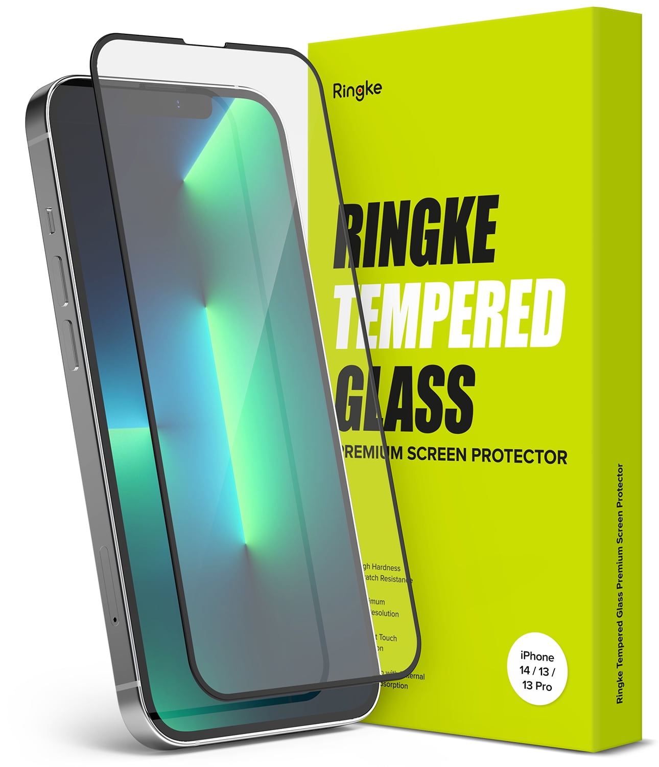 Ringke Full Cover Glass [Shatterproof Coverage] Compatible with iPhone ...